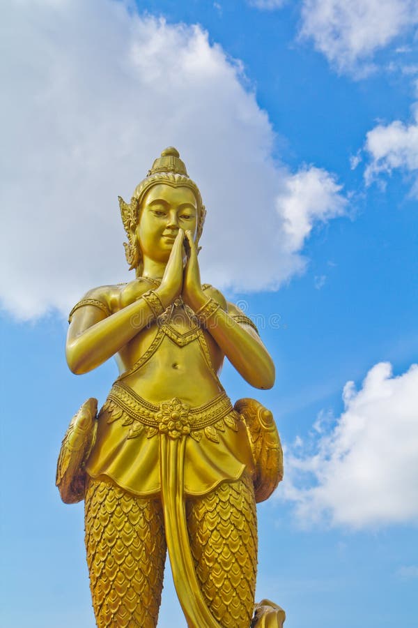 Kinnara statue stock photo. Image of elegant, heritage - 37948628