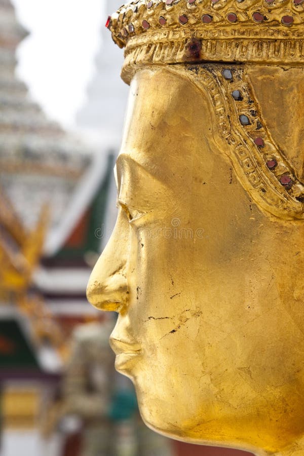 Kinnaree face stock image. Image of attraction, giant - 14673337