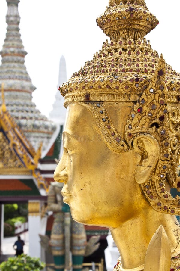 Kinnaree face stock image. Image of attraction, giant - 14673337