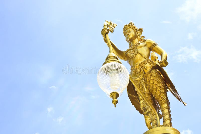 Kinnaree Thai stock photo. Image of gold, kinnaree, asian - 20086534