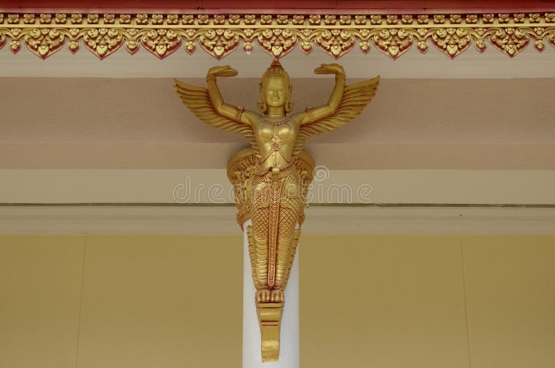 Kinnari is Half-bird - Half-woman Creature at South-east Asian Buddhist ...