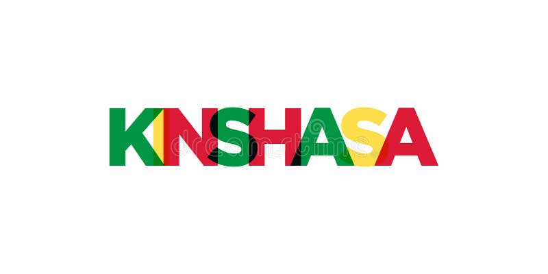 Kinshasa in the Congo Emblem. the Design Features a Geometric Style, Vector Illustration with ...