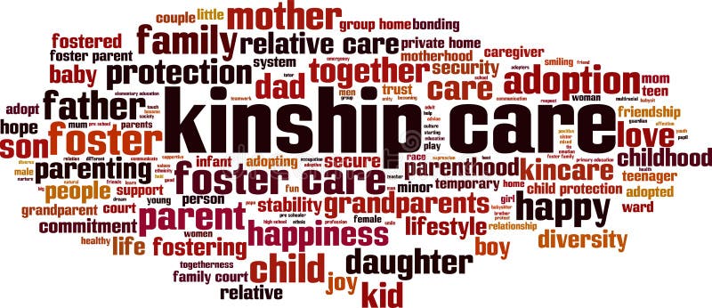 Kinship care word cloud stock vector. Illustration of people - 171807142