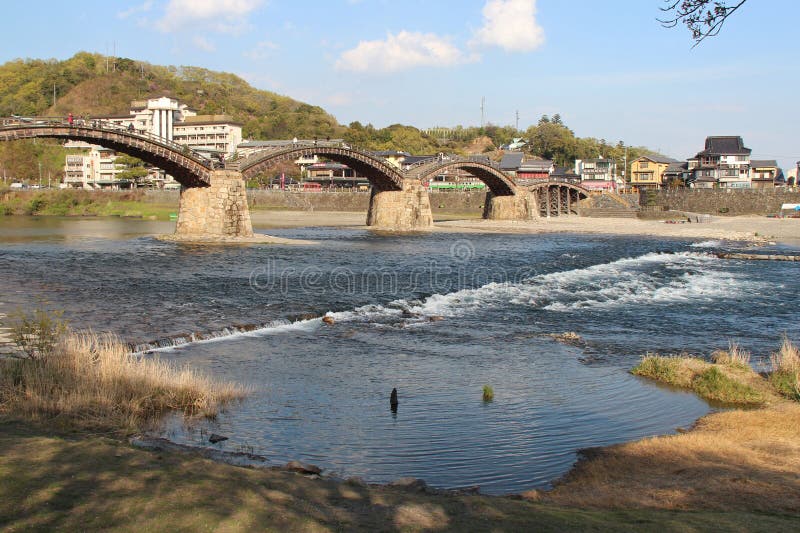Kintai Bridge and Nishiki River - Iwakuni - Japan Stock Image - Image ...