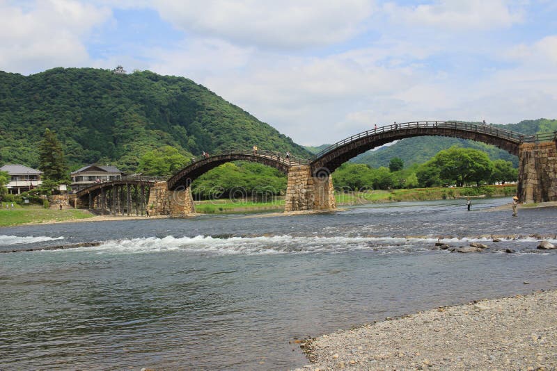 Kintai Bridge, One of the Oldest in Japan Editorial Stock Photo - Image ...