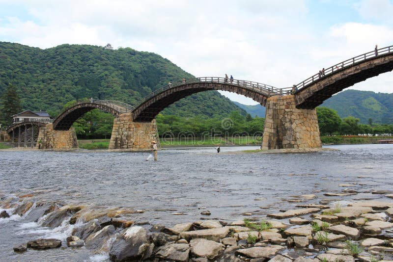 Ponte Storico Di Kintaikyo in Iwakuni, Giappone Fotografia Stock ...