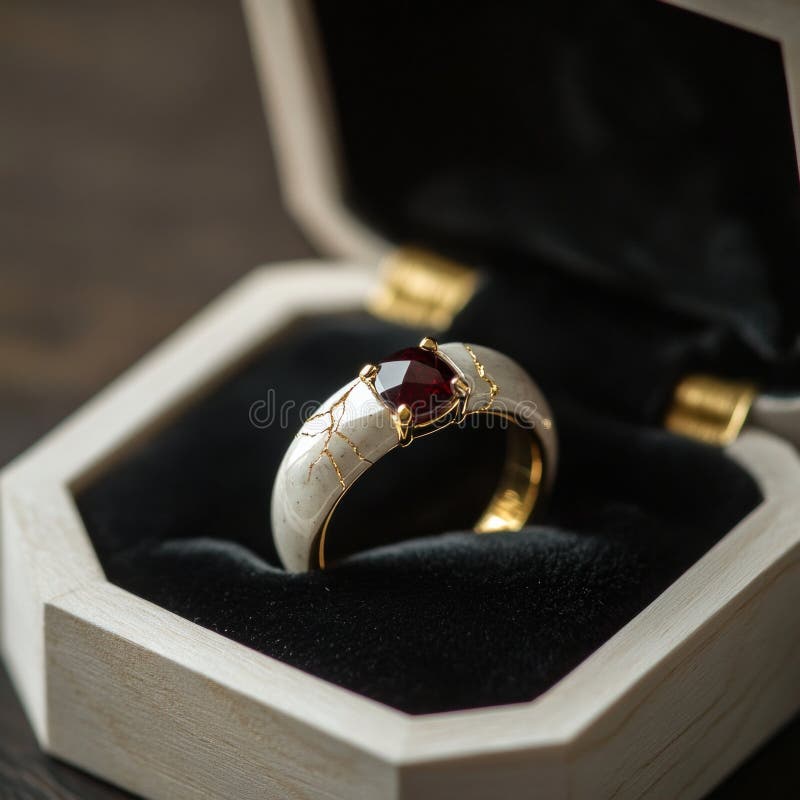 Elegant Ruby Ring Antique Jewelry Box Stock Photos - Free & Royalty ...