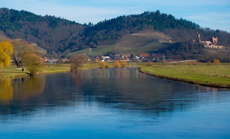 The Kinzig River Near Ortenberg in Germany Editorial Image - Image of ...