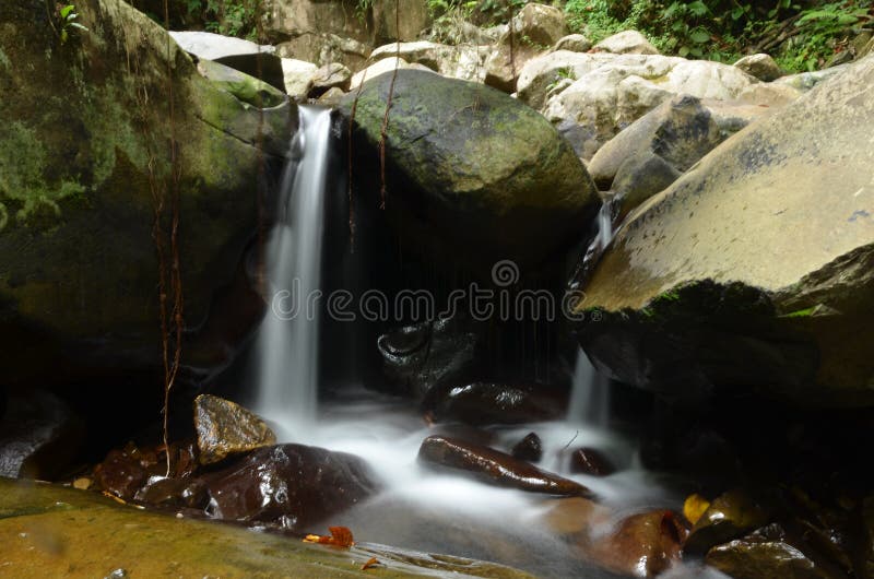 Kionsom Waterfall in Kota Kinabalu, Sabah, Borneo Stock Image - Image ...