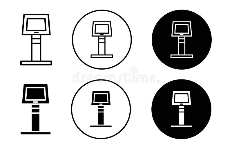 Kiosk icon stock vector. Illustration of interactive - 325374874