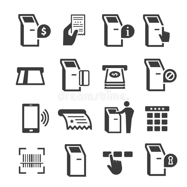 Kiosk Banking Icon Stock Illustrations – 509 Kiosk Banking Icon Stock ...