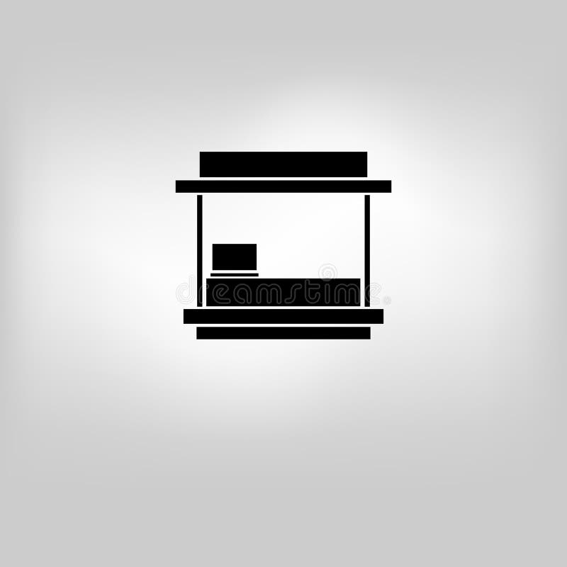 Kiosque De Magasin D'icône De Vecteur Illustration de Vecteur ...