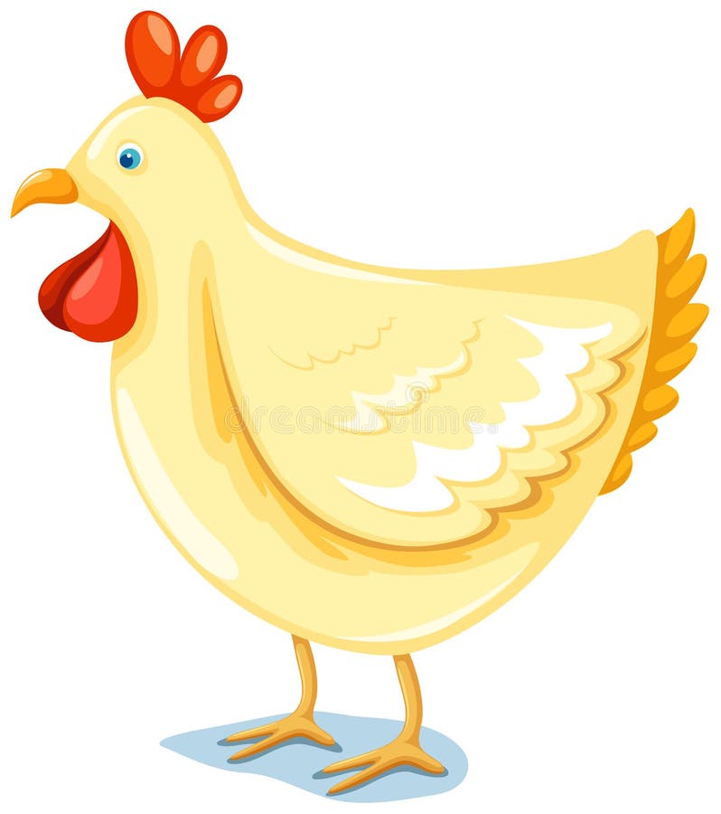 Vectorbeeld van een kip vector illustratie. Illustration of kleur ...
