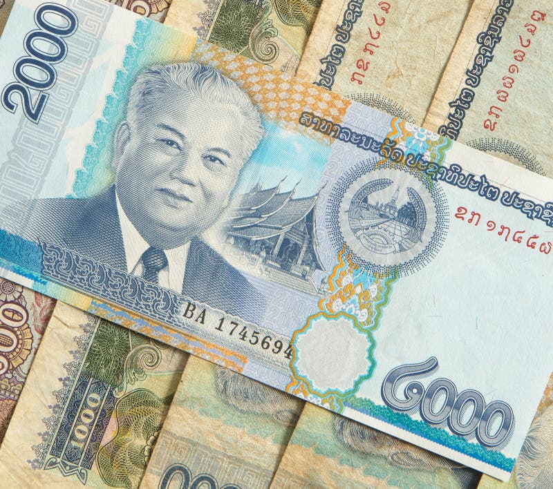 Kip is the Currency of Laos. Stock Photo - Image of exchange, pattern ...