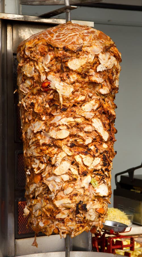 Kip Doner Kebab stock foto. Image of oostelijk, gekruid - 17391086