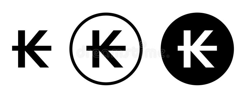Kip Icon Isolated on White Background Stock Vector - Illustration of ...