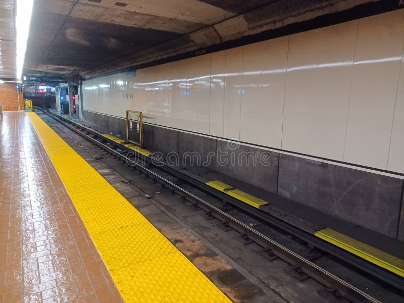 Kipling Subway Station Interior View Editorial Photography - Image of ...