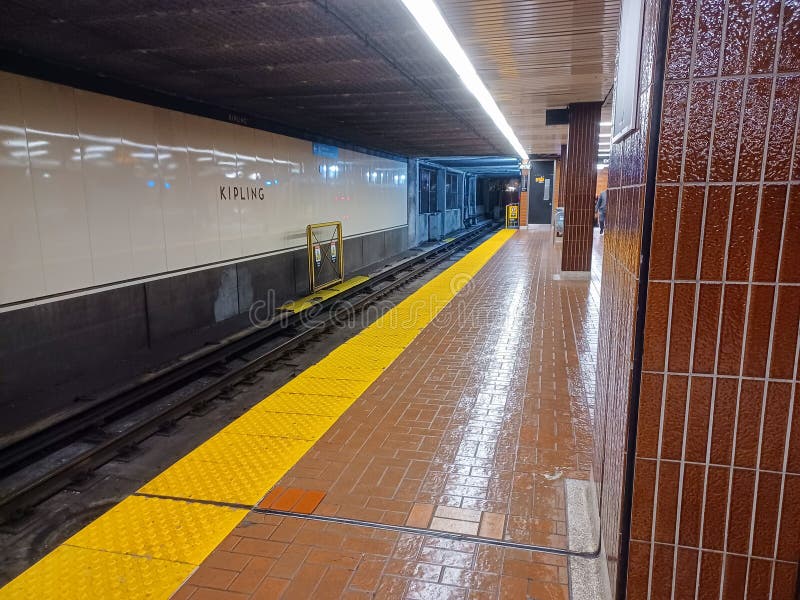Kipling Subway Station Interior View Editorial Stock Photo - Image of ...
