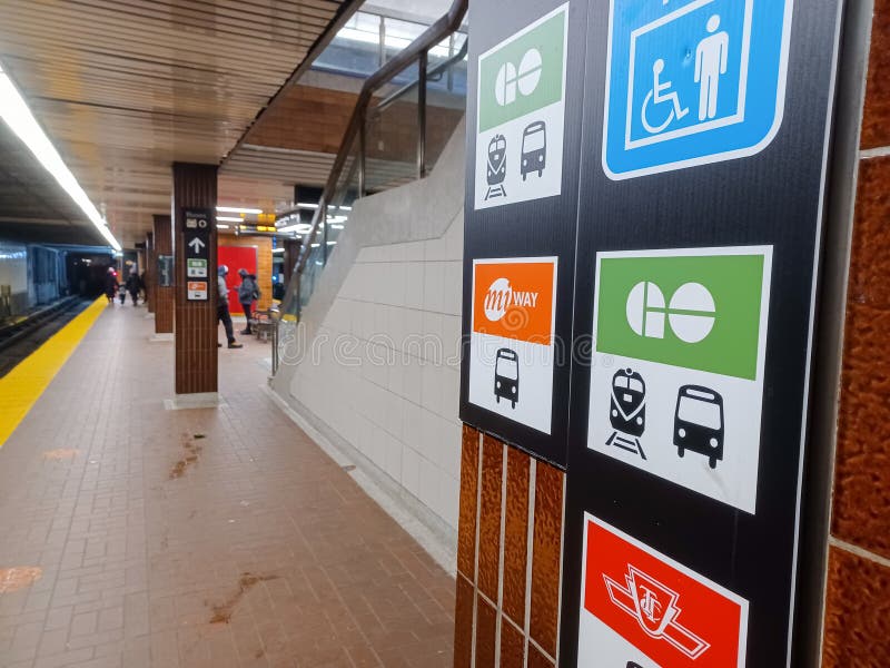 Kipling Subway Station Interior View Editorial Stock Photo - Image of ...