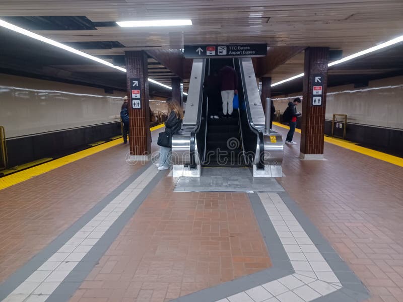 Kipling Subway Station Interior View Editorial Photography - Image of ...