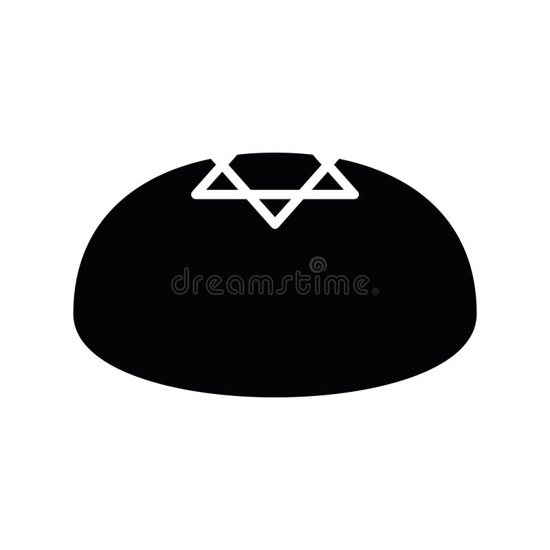Kippah icon illustration stock vector. Illustration of isolated - 295532416