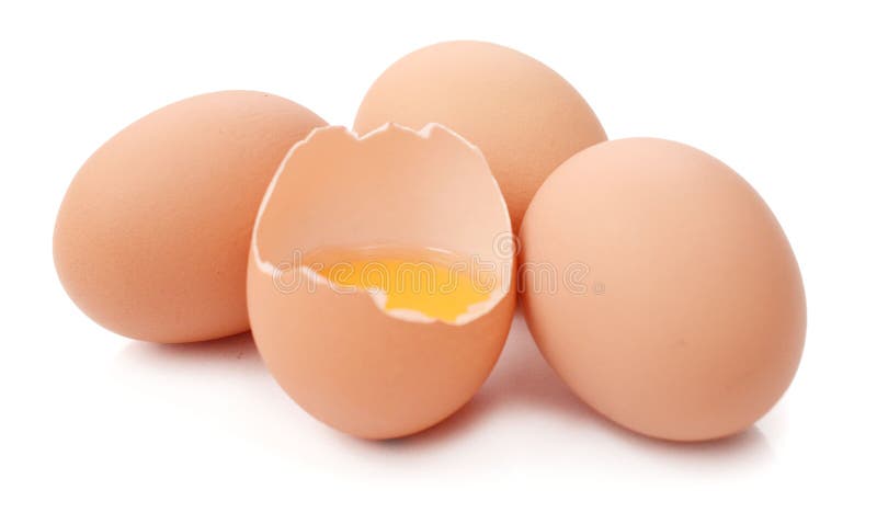Kippenei met dooier stock foto. Image of voedingsmiddelen - 111555980