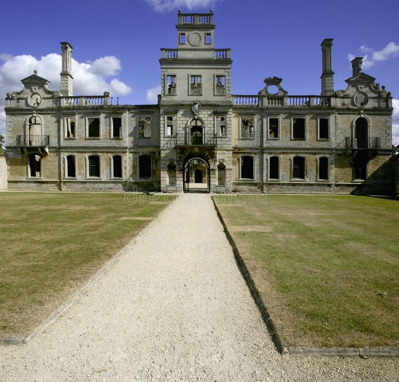 Kirby Hall Northamptonshire Stock Photo - Image of scenic, heritage ...