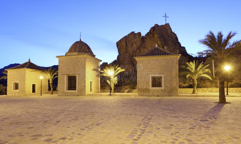 Kirche EL Calvario (Kalvarienberg) in Lorca, Spanien Stockbild - Bild ...