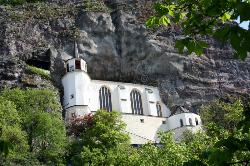Felsen-Kirche, Idar-Oberstein, Deutschland Stockfoto - Bild von ...