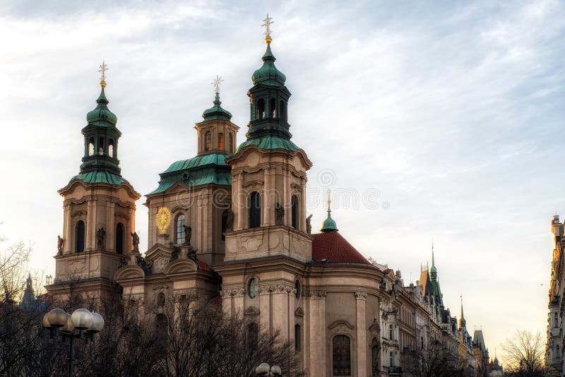Kirchen-St.-Gallus, Prag, Tschechische Republik Stockbild - Bild von ...