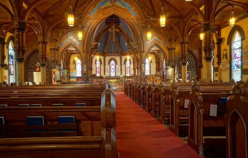 Kirchen-Innen-Johannes Anglikanische Kirche Stockbild - Bild von erbe ...