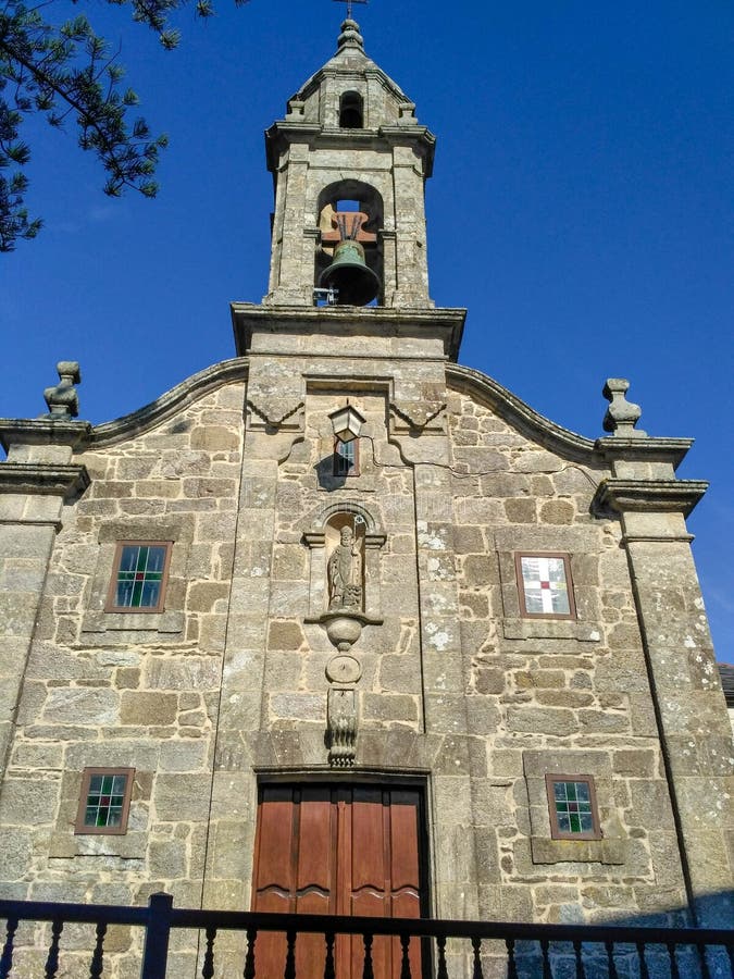 Kirchenfassade Sans Nicolas De Neda Redaktionelles Bild - Bild von ...