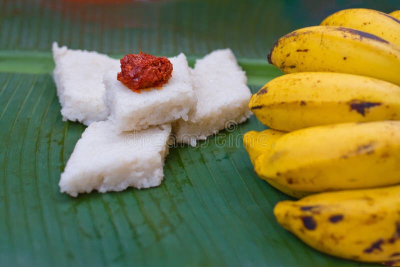 Kiribath The Milk Rice Is A Traditional Sri Lankan Food Stock Image