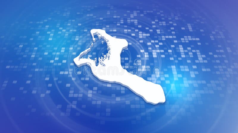 Kiribati 3D Map Background stock illustration. Illustration of ...