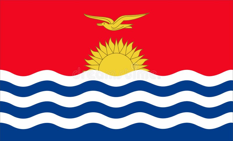 Kiribati Flag Design Vector Stock Vector - Illustration of color ...