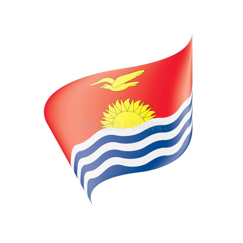 Kiribati Flag, Vector Illustration Stock Vector - Illustration of ...