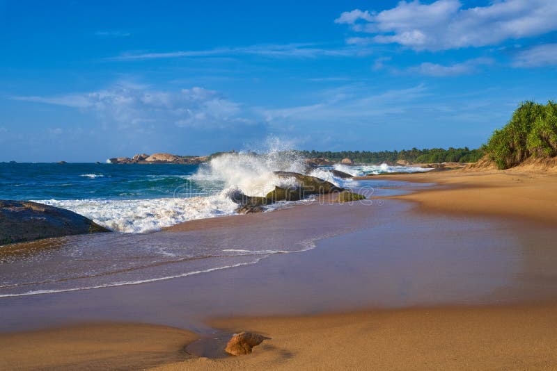 Kirinda Beach Sri Lanka Ceylon Stock Photo - Image of tropical, site ...