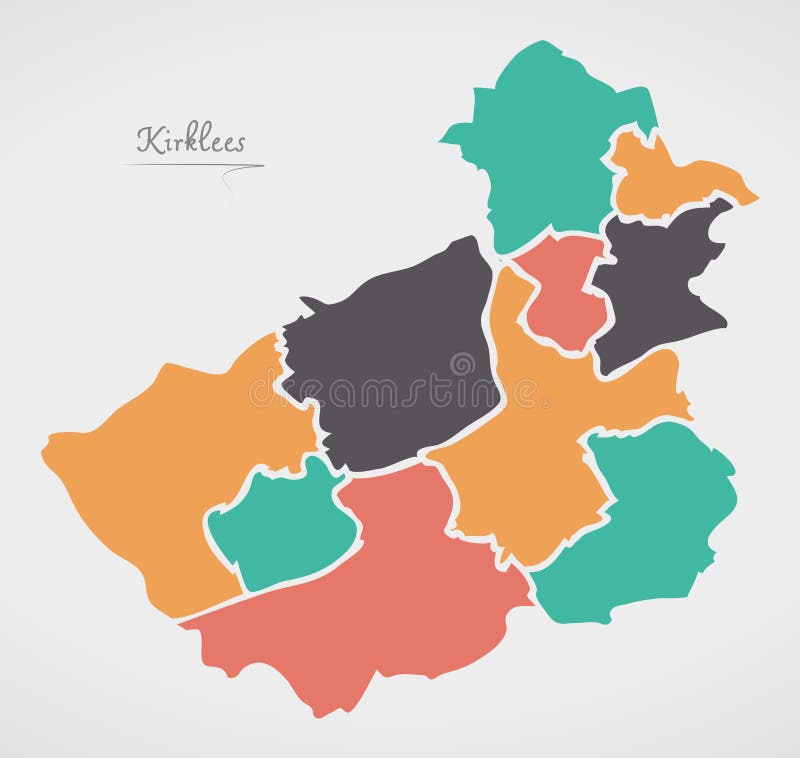 Kirklees Map Stock Illustrations – 69 Kirklees Map Stock Illustrations ...