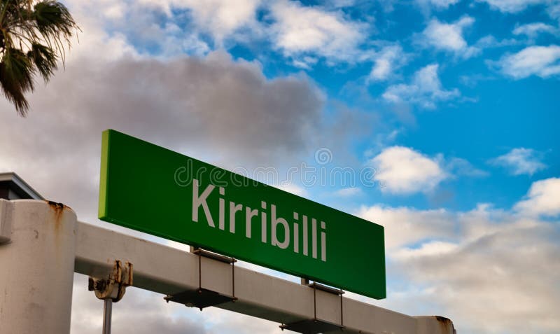 Kirribilli Sign Against Blue Sky, Sydney Stock Photo - Image of skyline ...