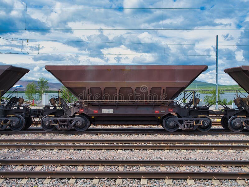Kiruna, Sweden - 23 Jun 2024: an Iron Ore Container, Part of an Iron ...
