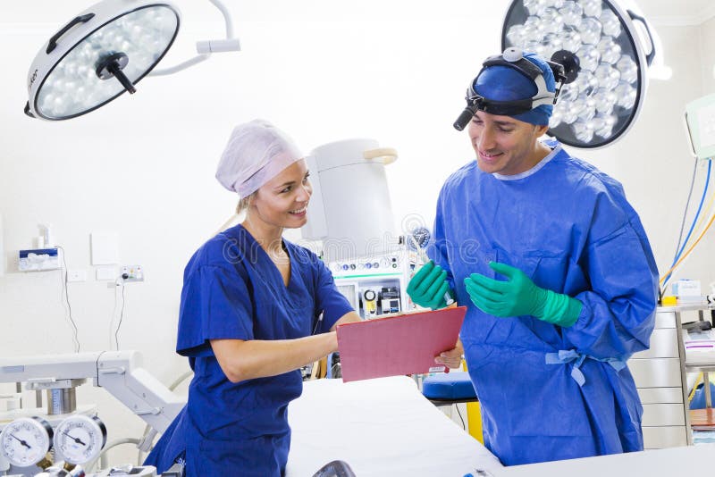 Pet Surgeons Team Make Difficult Operation. Cat Under General ...