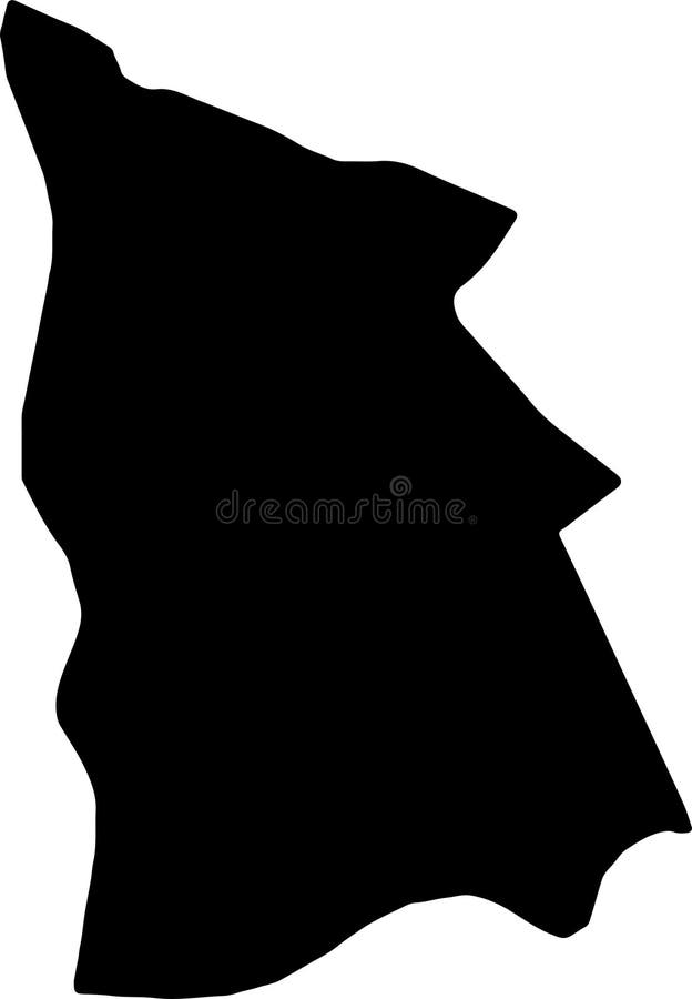 Kisoro Uganda Silhouette Map with Transparent Background Stock Vector ...