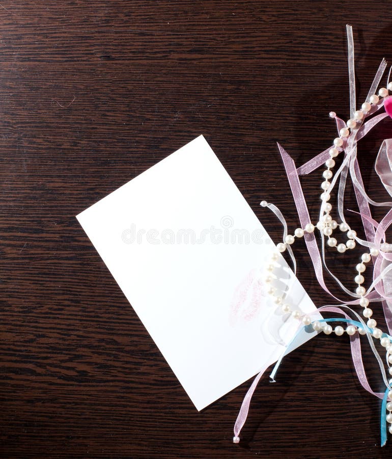Kiss on paper stock photo. Image of sheet, blank, pearl - 52638872