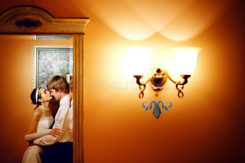Kiss on the bed stock image. Image of classical, happy - 13445115