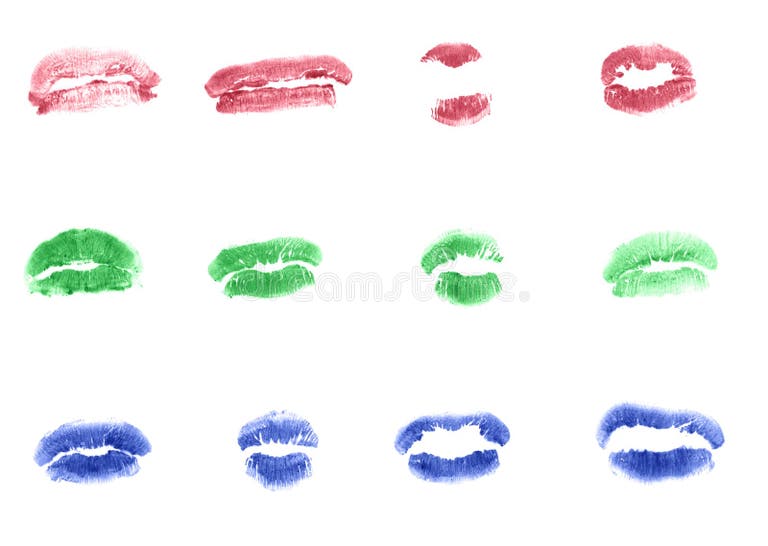 Kiss set stock photo. Image of lovely, three, lips, step - 36742536