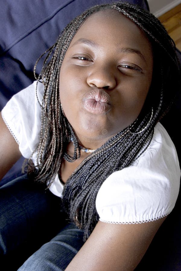 Kisses for the camera stock image. Image of goofy, funny - 706535