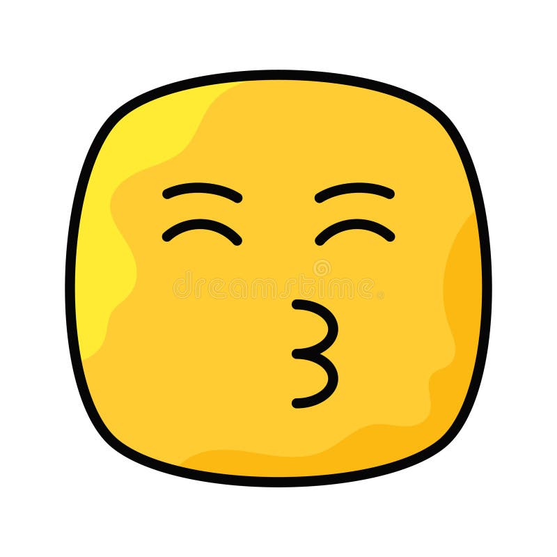 Kissing Emoji Vector Design, Ready To Use Icon Stock Vector ...