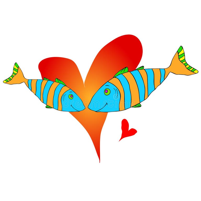 Fish Kissing Character Stock Illustrations – 43 Fish Kissing Character ...