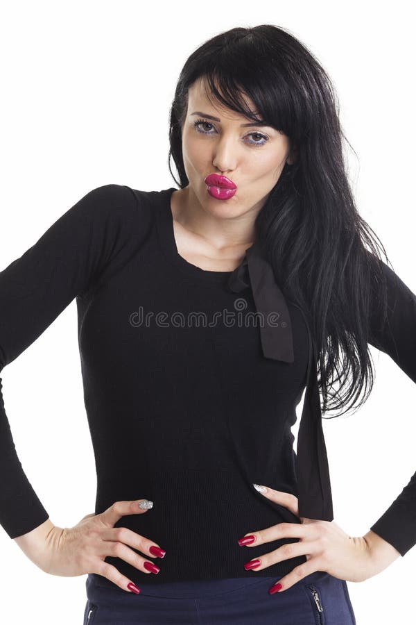 Kissing stock image. Image of people, female, fashion - 48451911