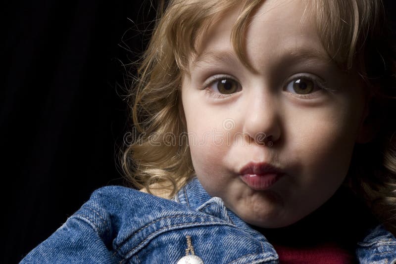 Kissy face stock photo. Image of full, white, person, child - 5321856